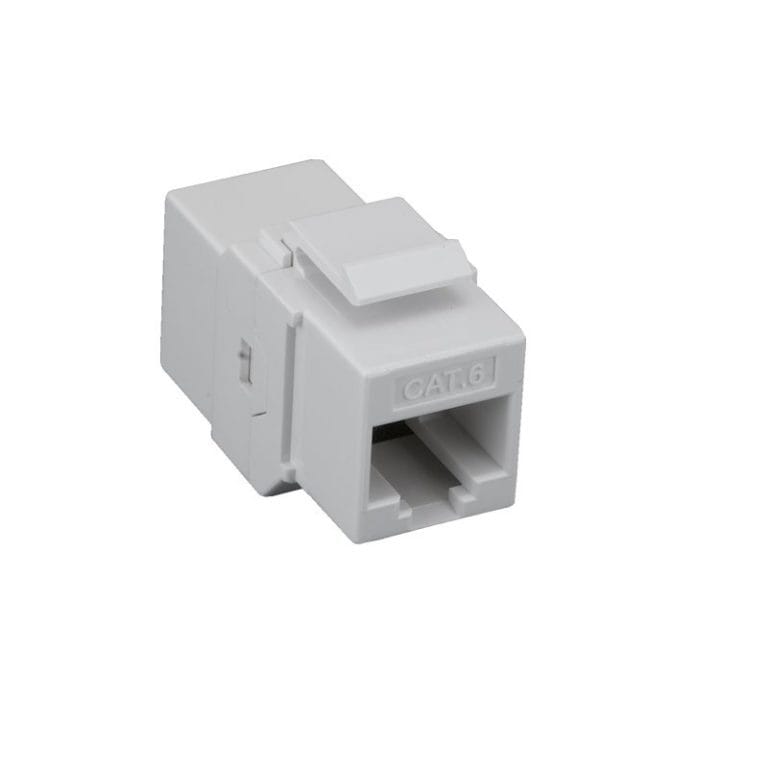 Avalon CAT.6 UTP Keystone Coupler - White - Security Supplies
