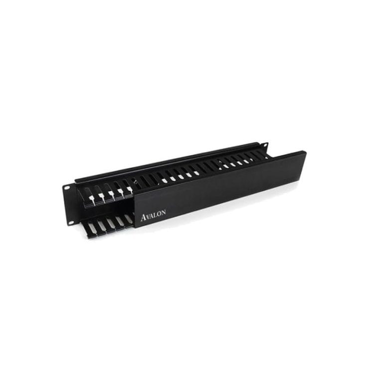 Buy Avalon 2u Horizontal Cable Manager with Cover - Security Supplies