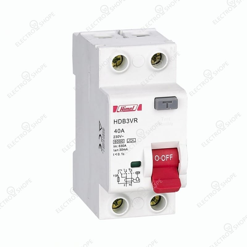 Himel - ELCB 40A 4P 30MA HDB6VR440SC - Security Supplies