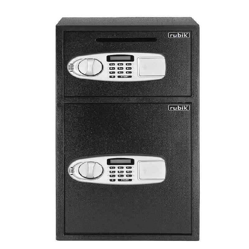 Rubik - Safe Box Dual Security Safety Locker 80cm, Off White - Security ...