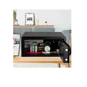 Rubik - Programmable Wide Safety Vault Motorized Safe Box Lock with Key ...
