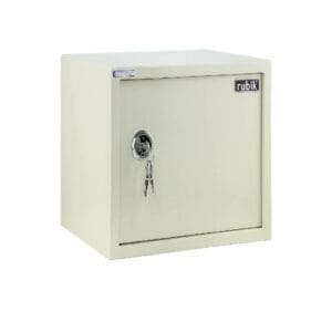 Rubik - Safe Box A4 Document Size Locker with Key Lock, OFF White ...