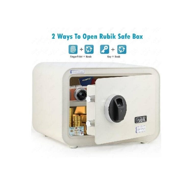 Rubik - Safe Box with Biometric Fingerprint Lock Safety Deposit Box ...