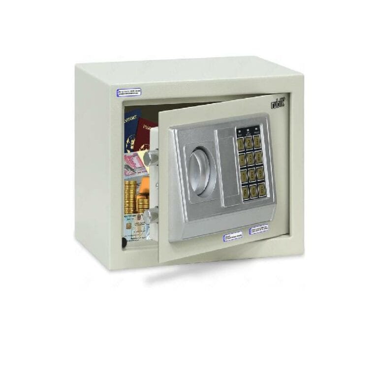 Rubik - Safe Box with Digital Keypad and Key Lock, White - RB20EA ...