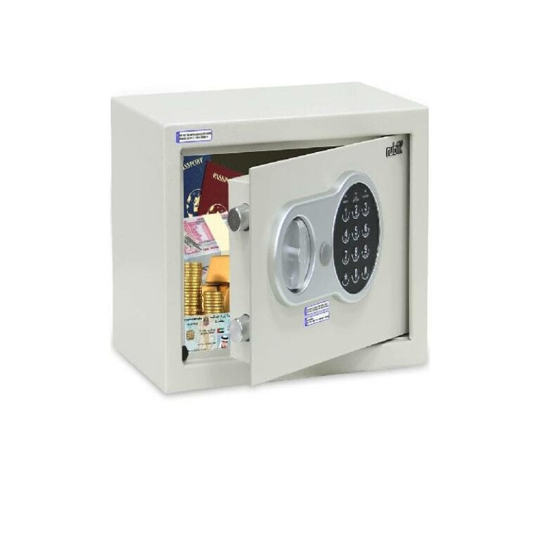 Rubik - Safe Storage Box with Key and Digital Keypad Lock, Off White ...