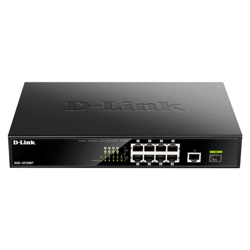 D-Link - 10/100/1000 Base-T Unmanaged PoE+ Switch with 16 PoE Ports & 2 ...