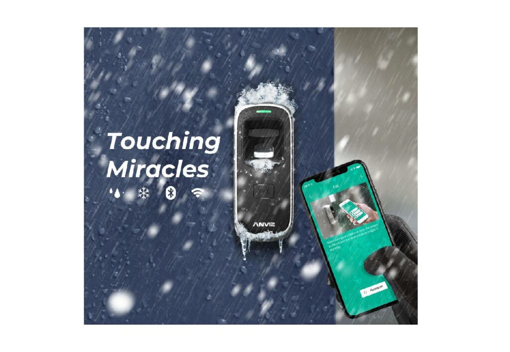 Anviz - Outdoor Fingerprint and RFID Access Control Device - M5 Plus ...