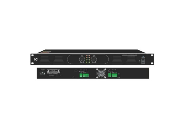 ITC - 2 channel 2 × 240W 100V/4ohm Class-D Power Amplifier with Volume ...