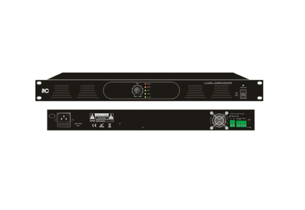 ITC - Single Channel 240W 100V/4 Class-D Power Amplifier with Volume ...