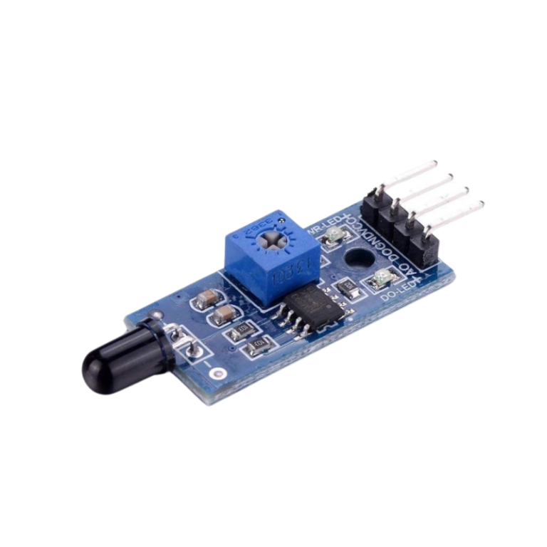 B E - LM393 Flame Sensor Module Flame Detection, Adjustable for Arduino ...