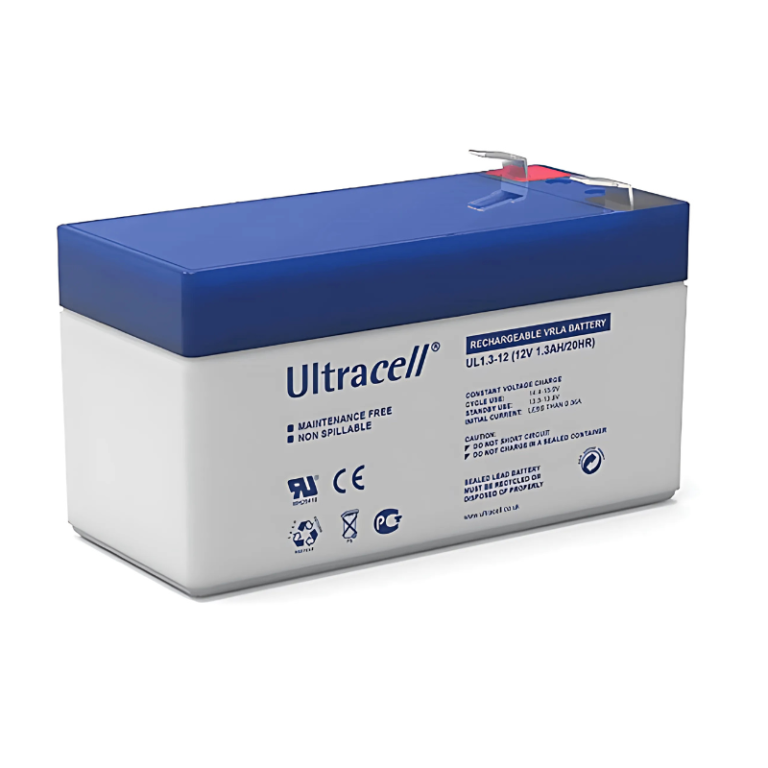 Ultracell - UL1.3-12 Rechargeable VRLA Lead acid Battery, 12V 1.3ah ...